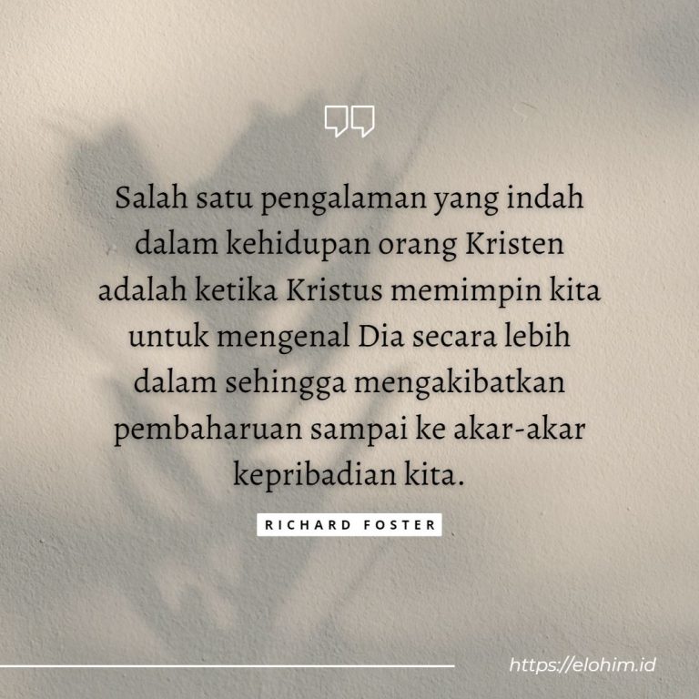SERUPA DENGAN KRISTUS - Elohim Ministry