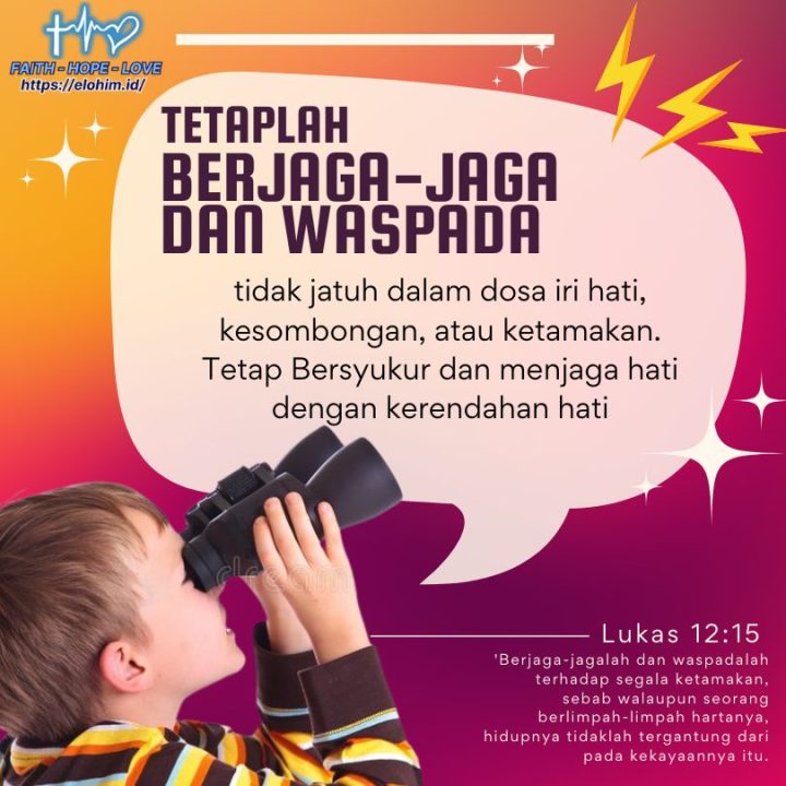 "BERJAGA DAN WASPADA" - Elohim Ministry