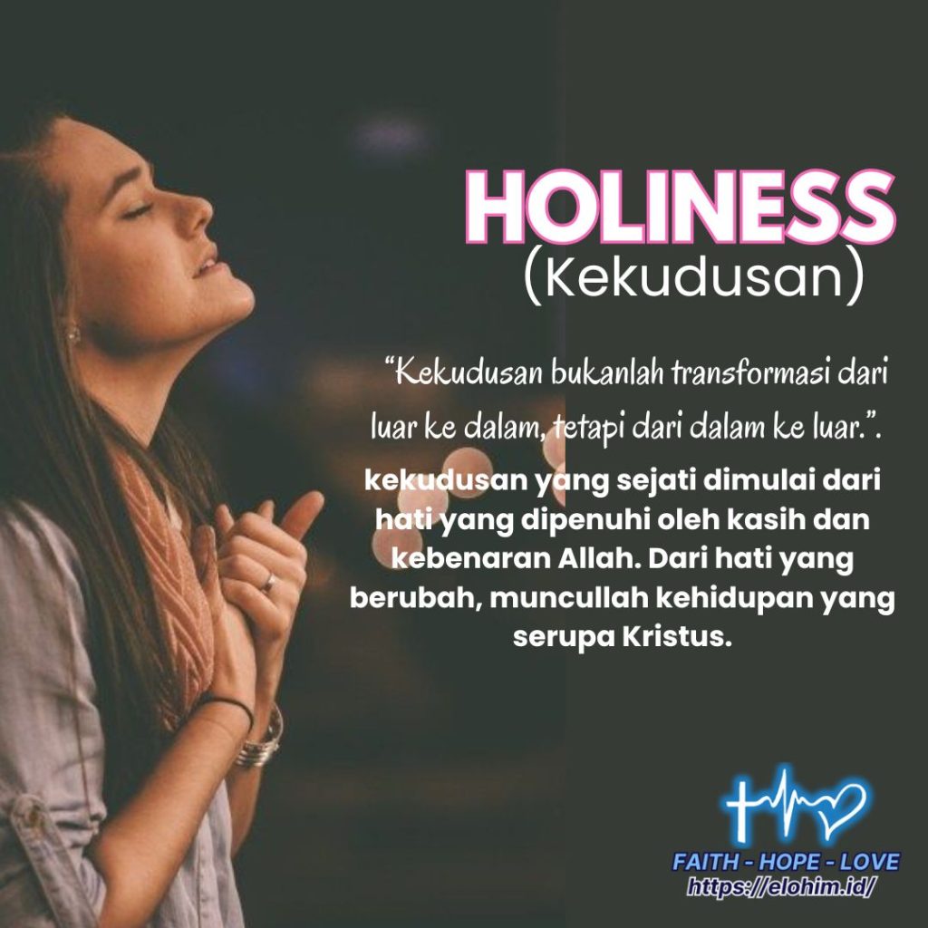 HOLINESS (KEKUDUSAN) - Elohim Ministry